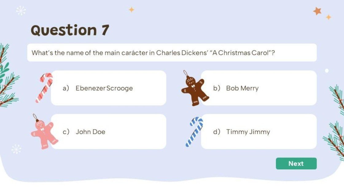 Christmas Quiz Theme Presentation