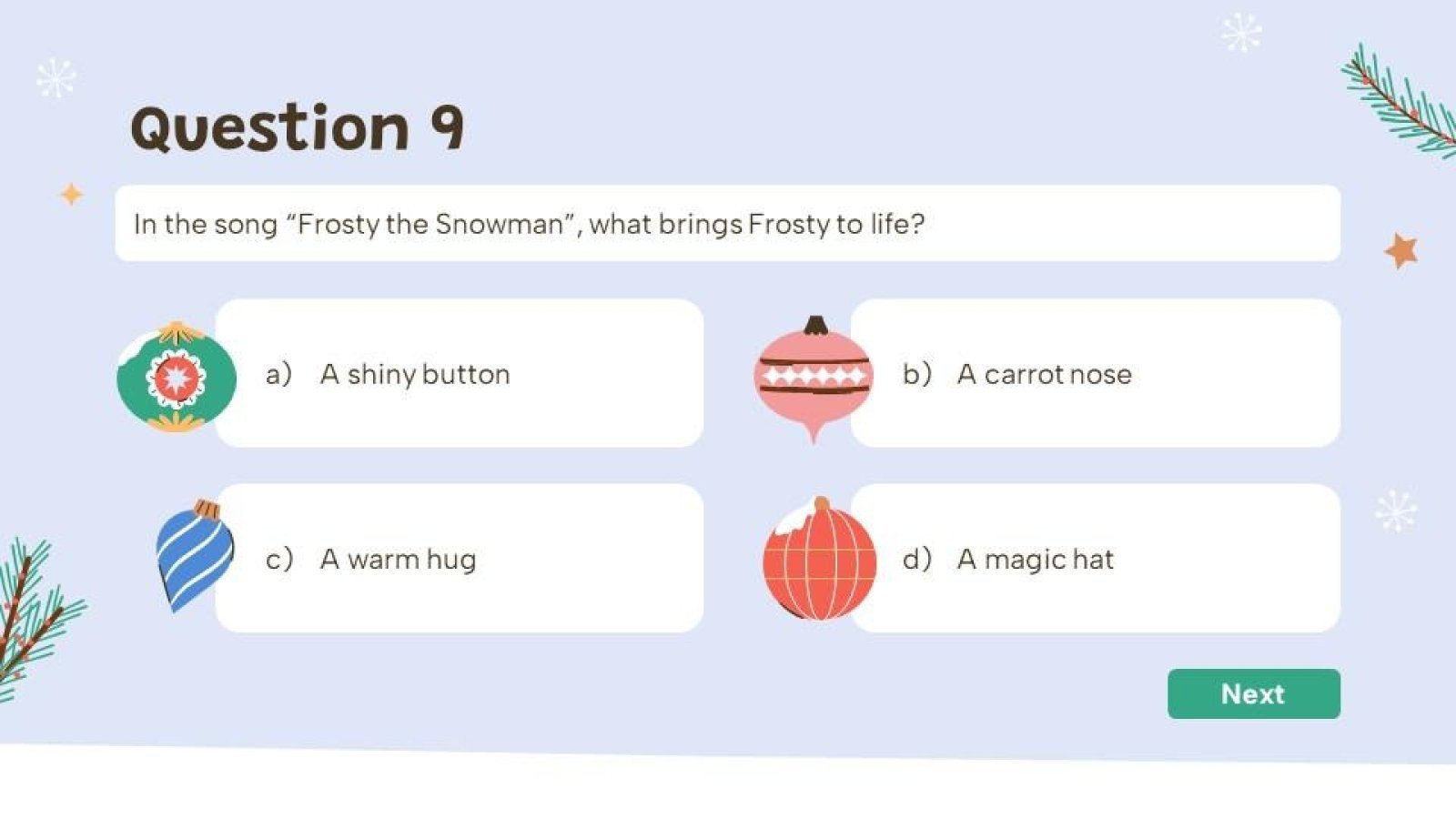 Christmas Quiz Theme Presentation