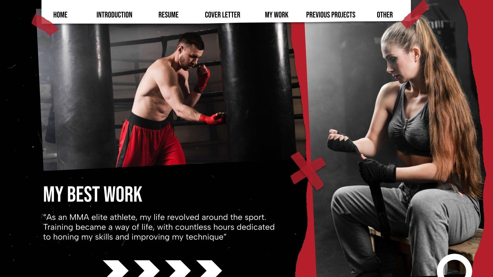 Mixed Martial Arts (MMA) Tournament Business Presentation