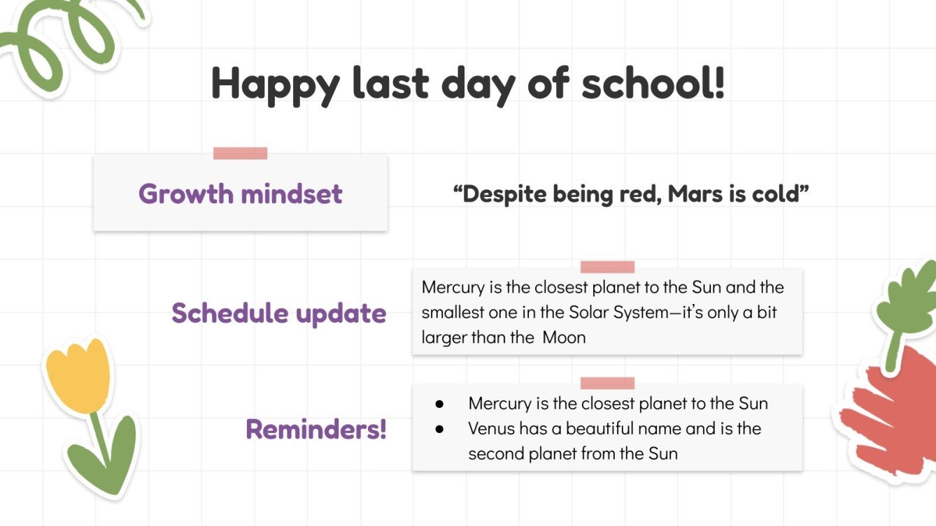 Morning Message for Classroom Presentation