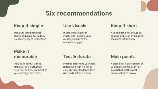 Organic Shapes Design Pitch Deck Presentation