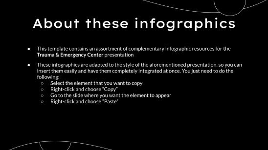 Trauma & Emergency Center Infographics Template