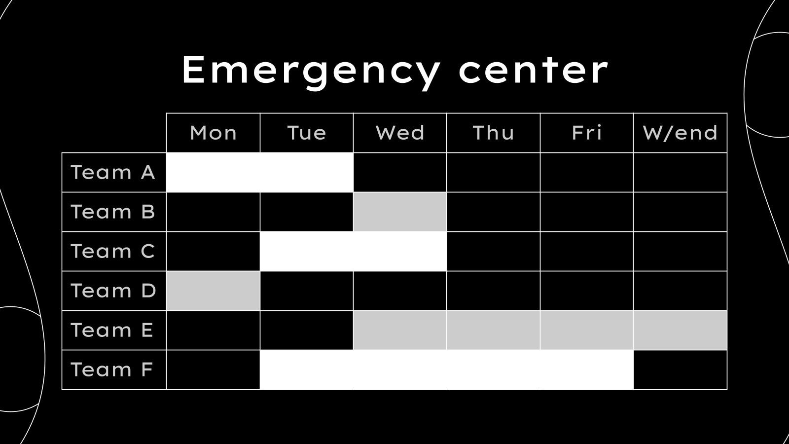 Trauma & Emergency Center Infographics Template