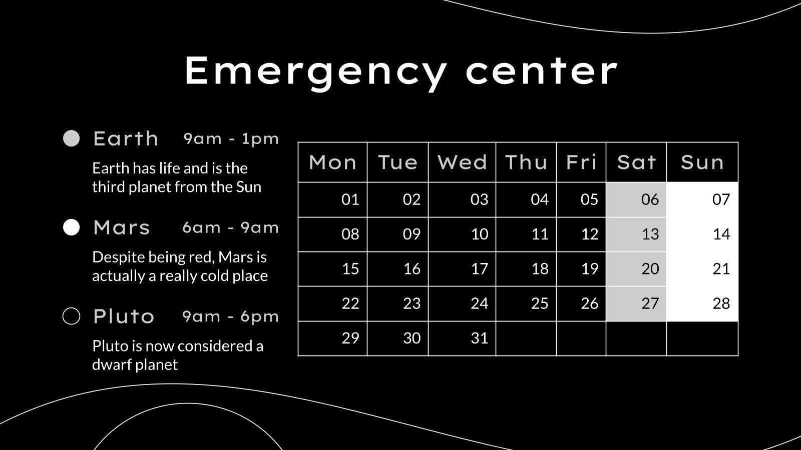 Trauma & Emergency Center Infographics Template