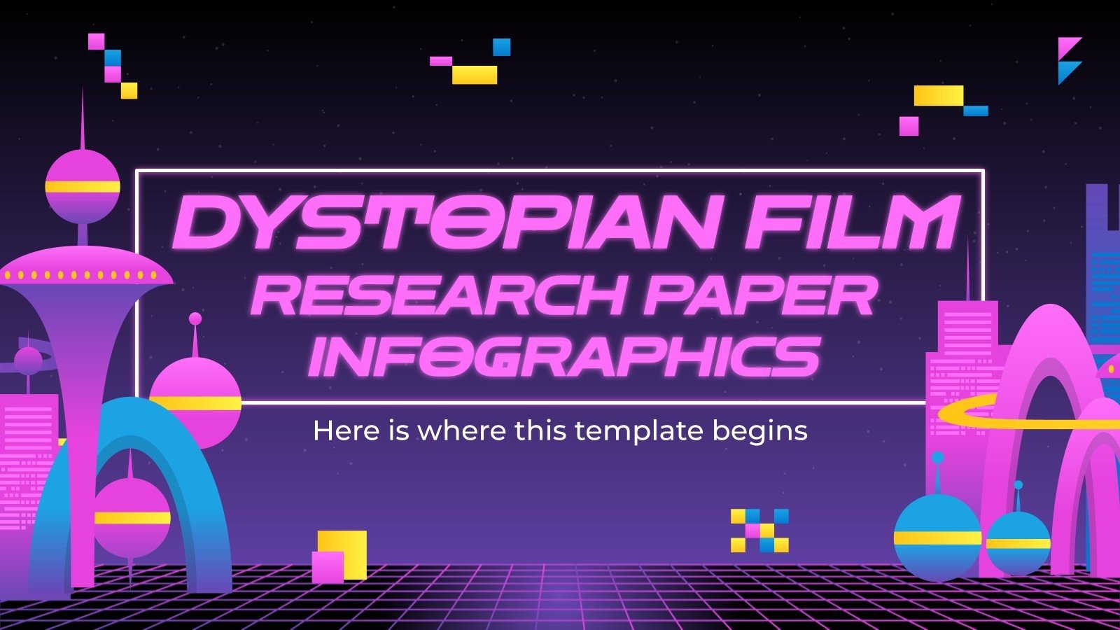 Dystopian Film Research Paper Infographics Template