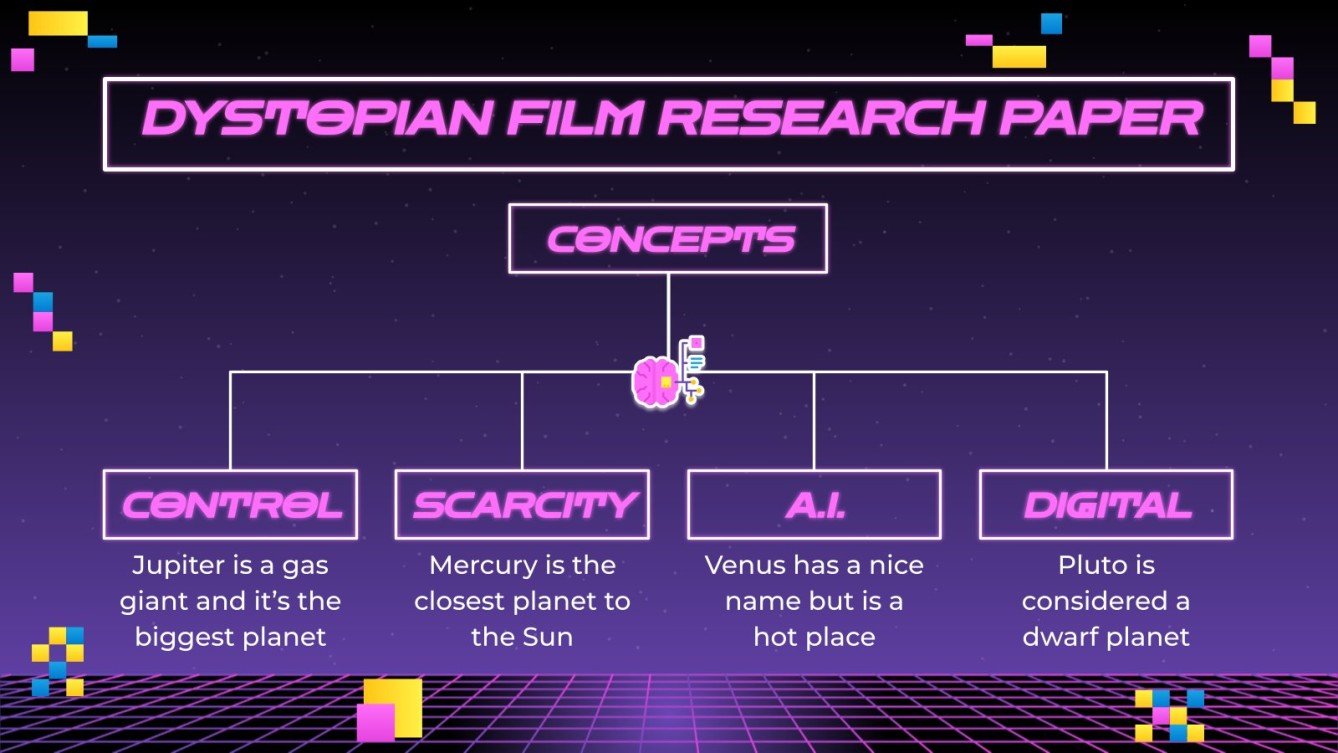 Dystopian Film Research Paper Infographics Template