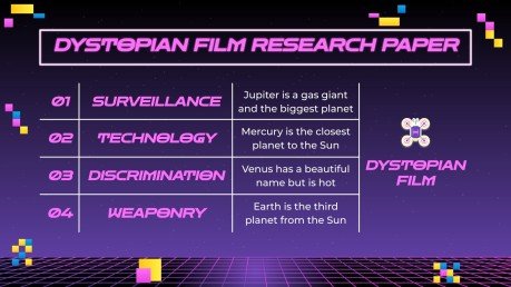 Dystopian Film Research Paper Infographics Template