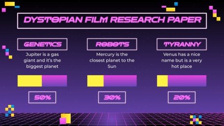 Dystopian Film Research Paper Infographics Template