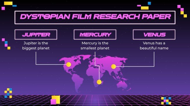 Dystopian Film Research Paper Infographics Template
