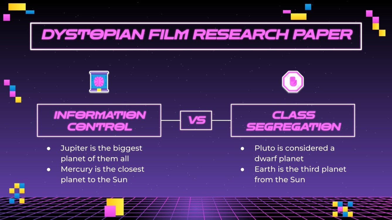 Dystopian Film Research Paper Infographics Template