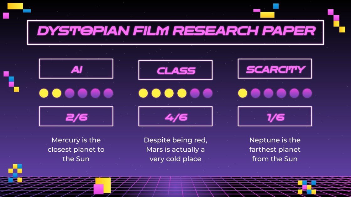 Dystopian Film Research Paper Infographics Template