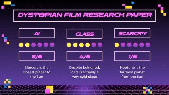 Dystopian Film Research Paper Infographics Template