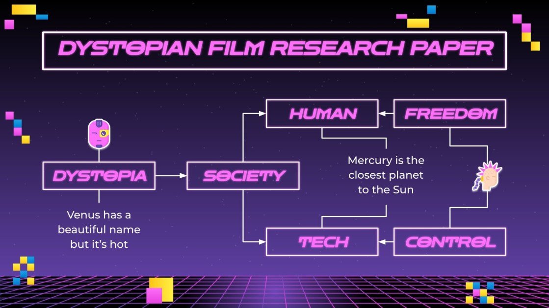 Dystopian Film Research Paper Infographics Template