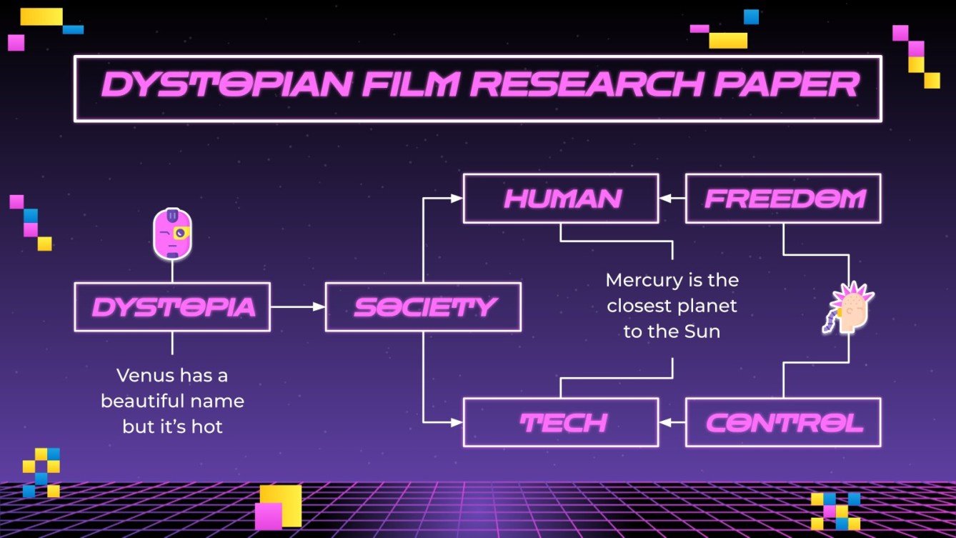 Dystopian Film Research Paper Infographics Template