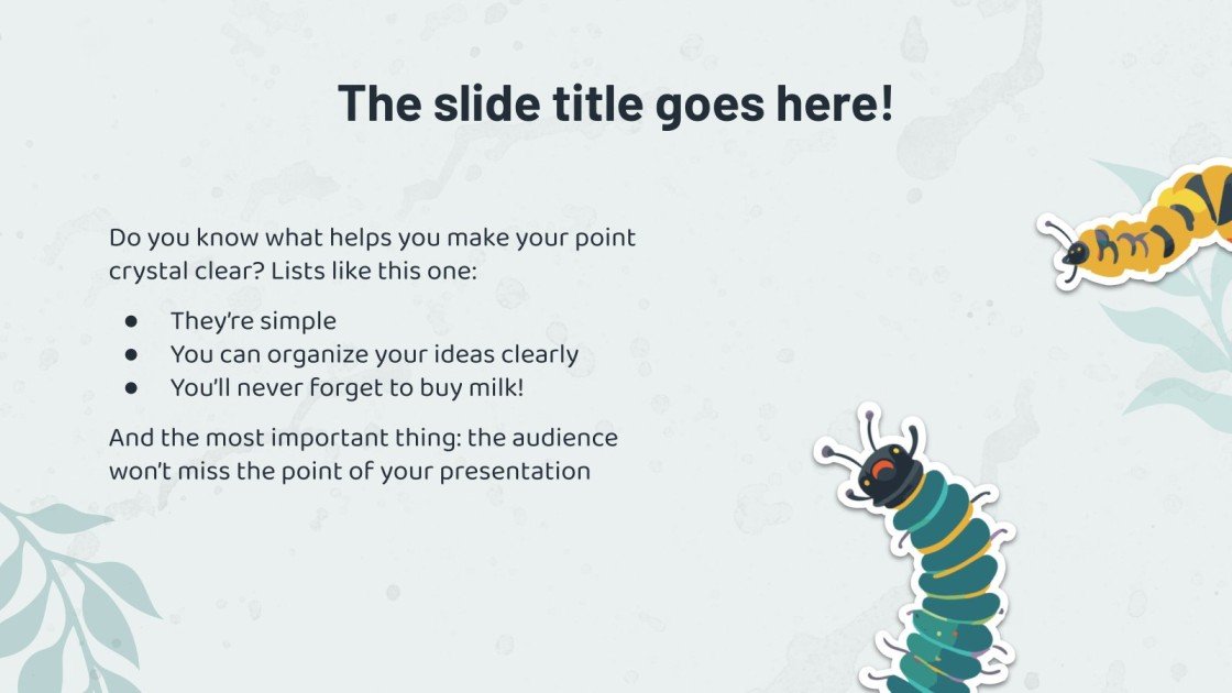 Caterpillar Theme Presentation