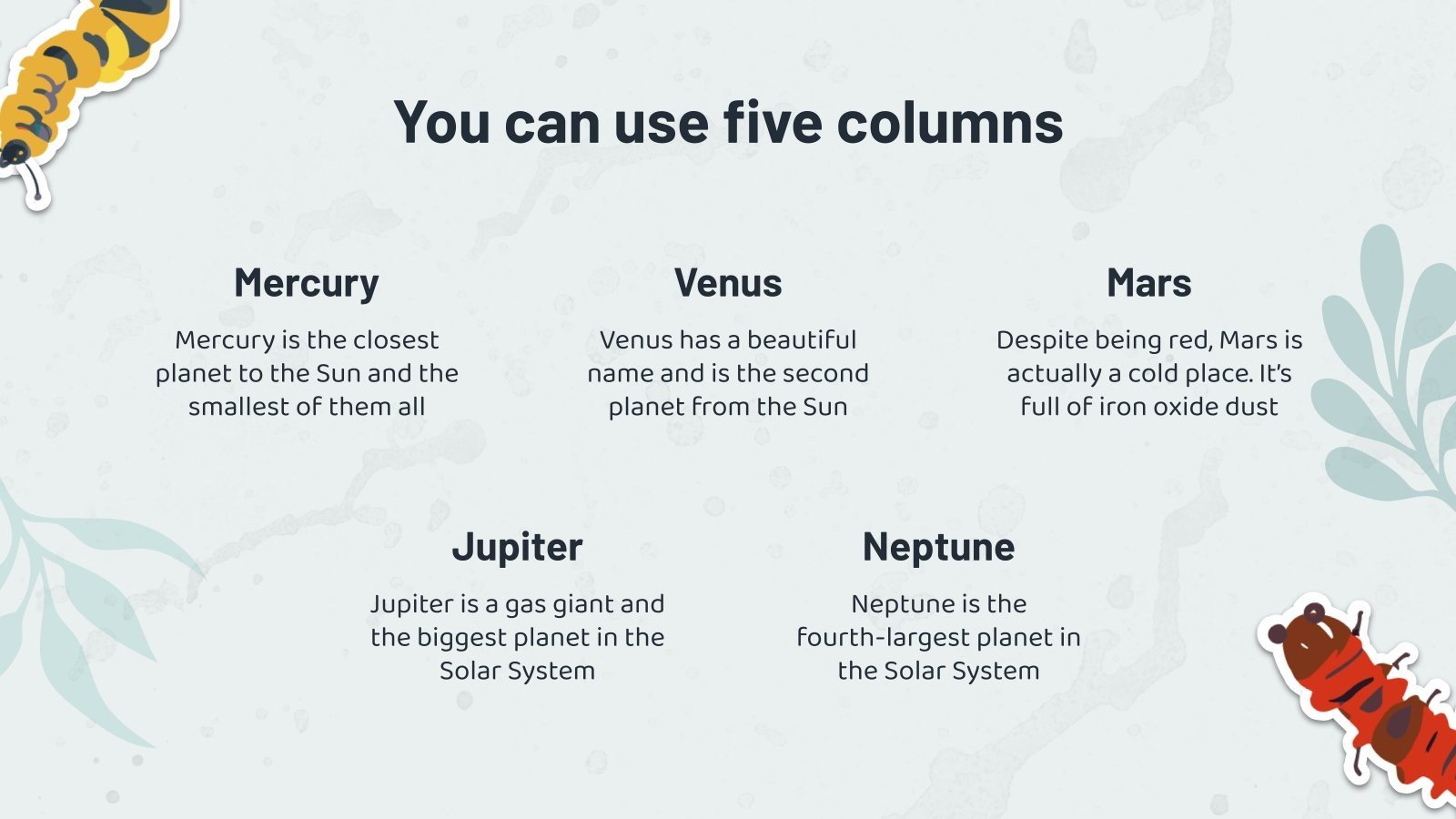 Caterpillar Theme Presentation