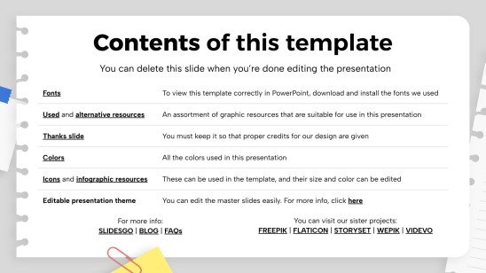 Notebook Sheet Templates Presentation
