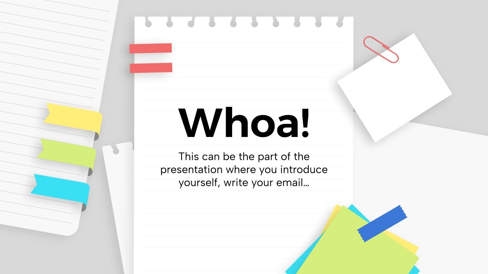 Notebook Sheet Templates Presentation