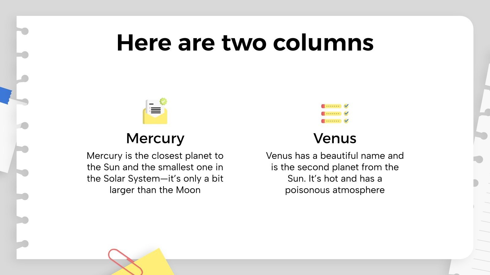 Notebook Sheet Templates Presentation