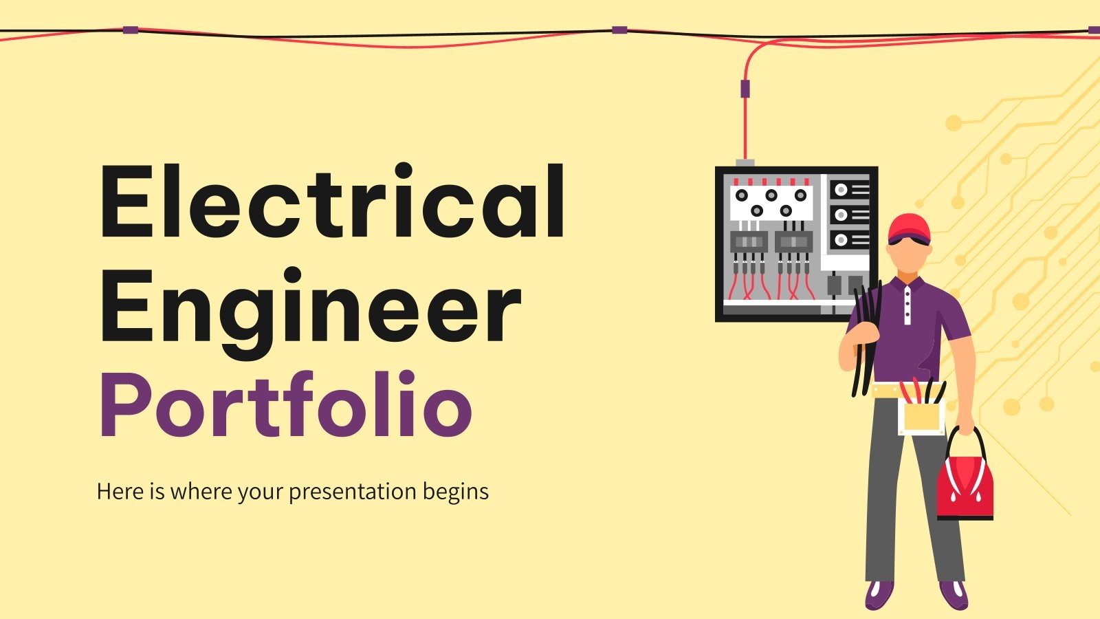 Electrical Engineer Portfolio | Google Slides & PowerPoint