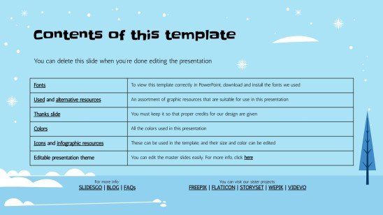Falling Snowflakes | Google Slides & PowerPoint template