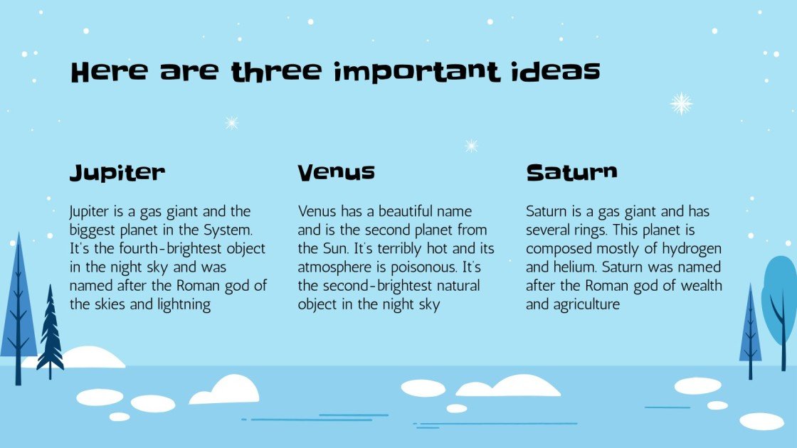 Falling Snowflakes | Google Slides & PowerPoint template