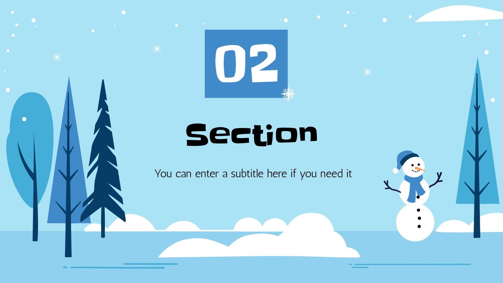 Falling Snowflakes | Google Slides & PowerPoint template