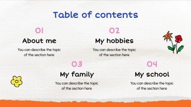 Get To Know Me Theme for Kids Presentation
