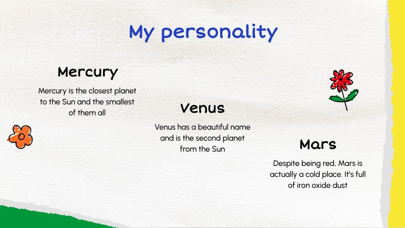 Get To Know Me Theme for Kids Presentation