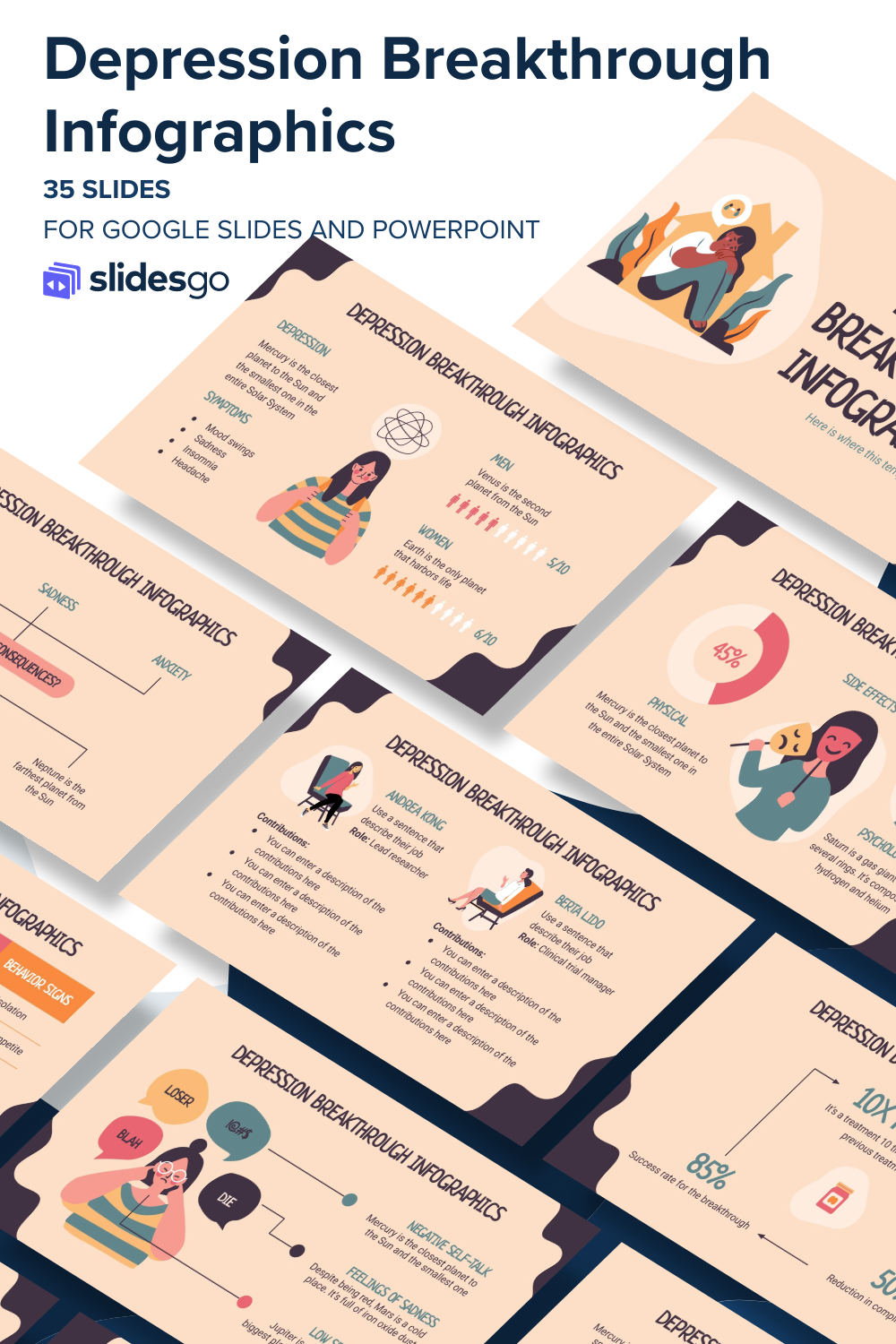 Depression Breakthrough Infographics Template