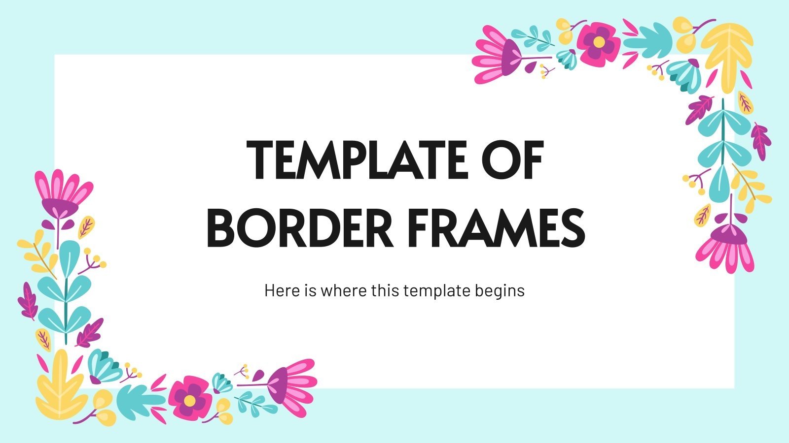 Template of Border Frames