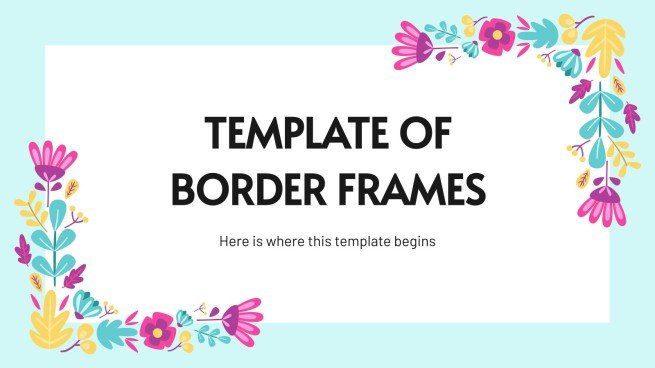 Template of Border Frames