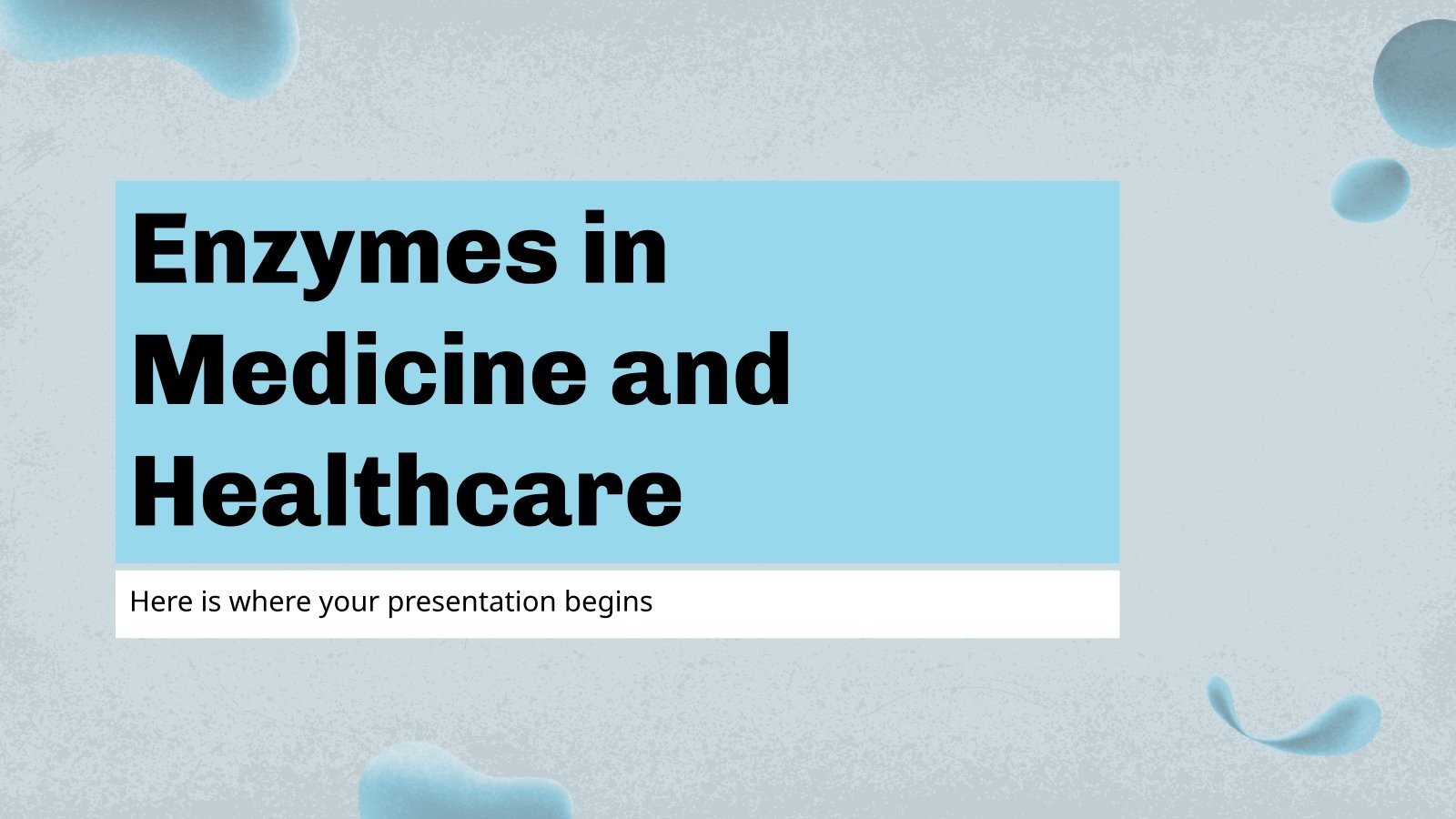 Enzymes in Medicine and Healthcare | Google Slides & PPT