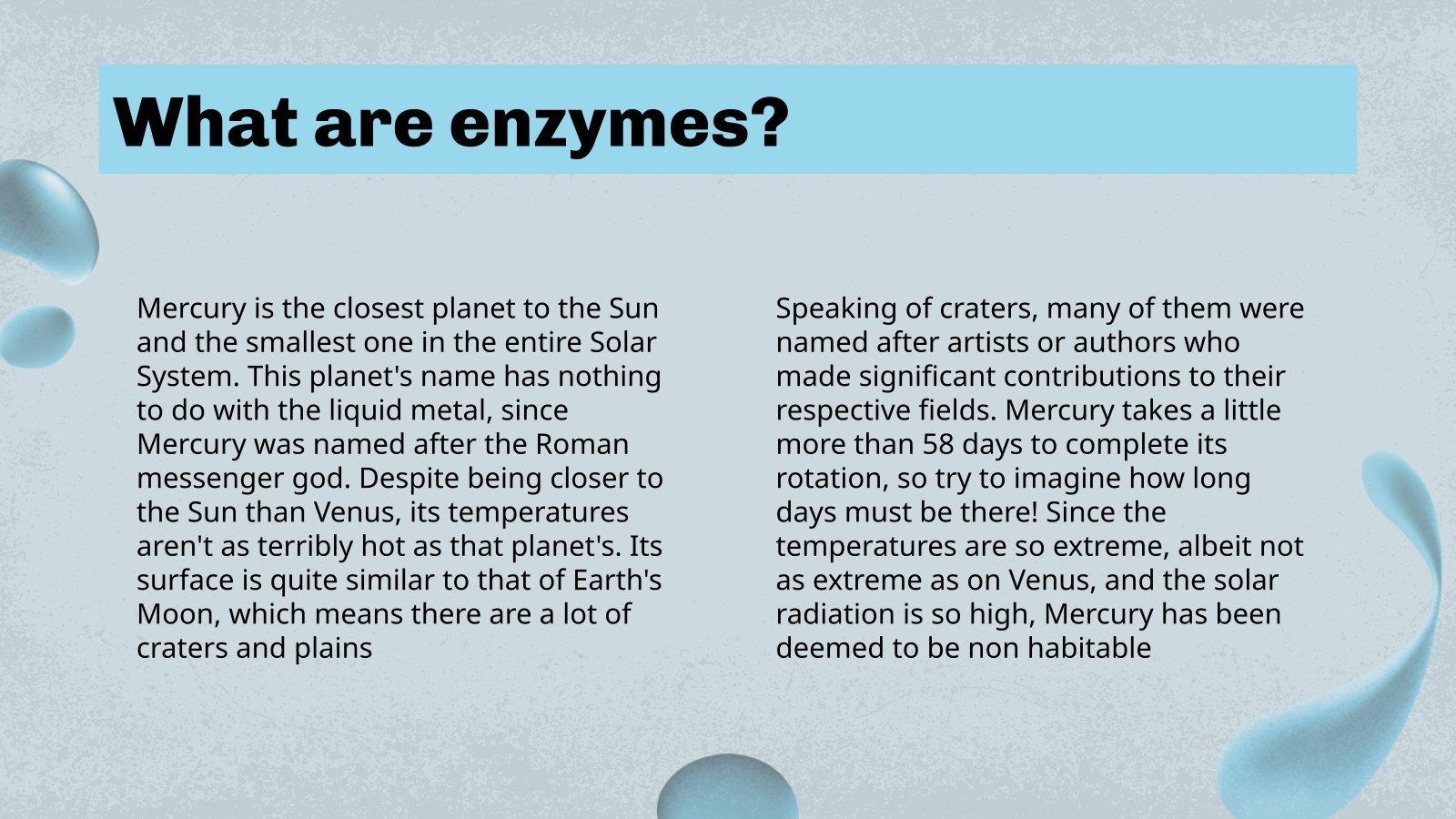 Enzymes in Medicine and Healthcare | Google Slides & PPT