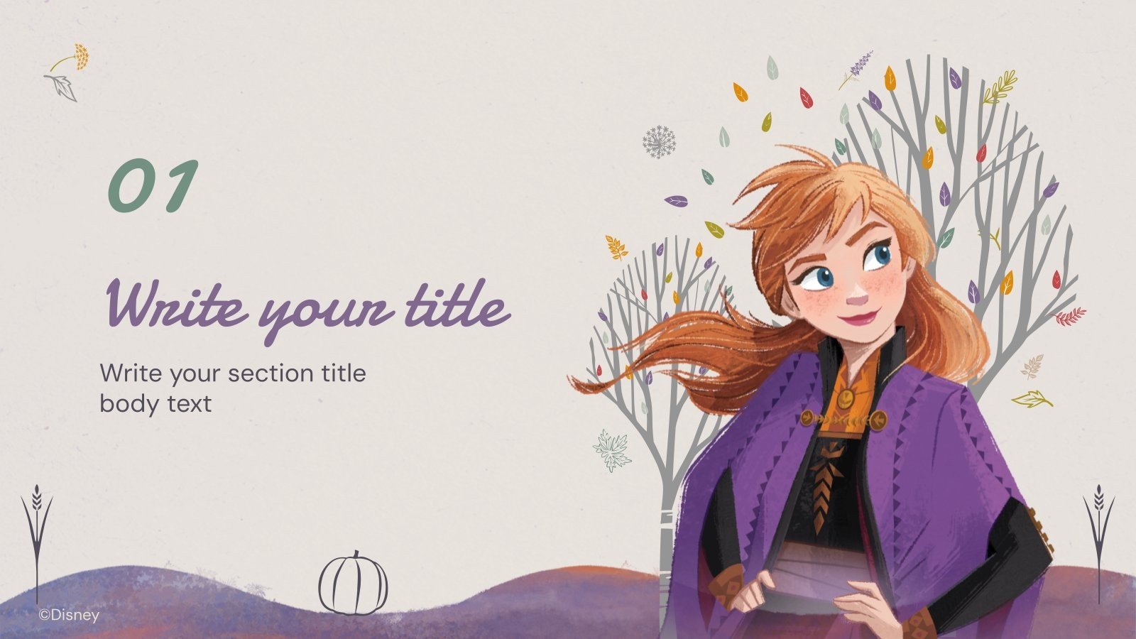 Frozen: Elsa and Anna's Autumn Adventure Presentation