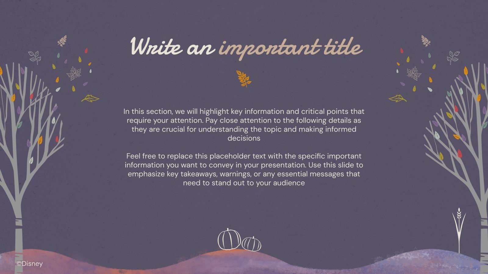 Frozen: Elsa and Anna's Autumn Adventure Presentation