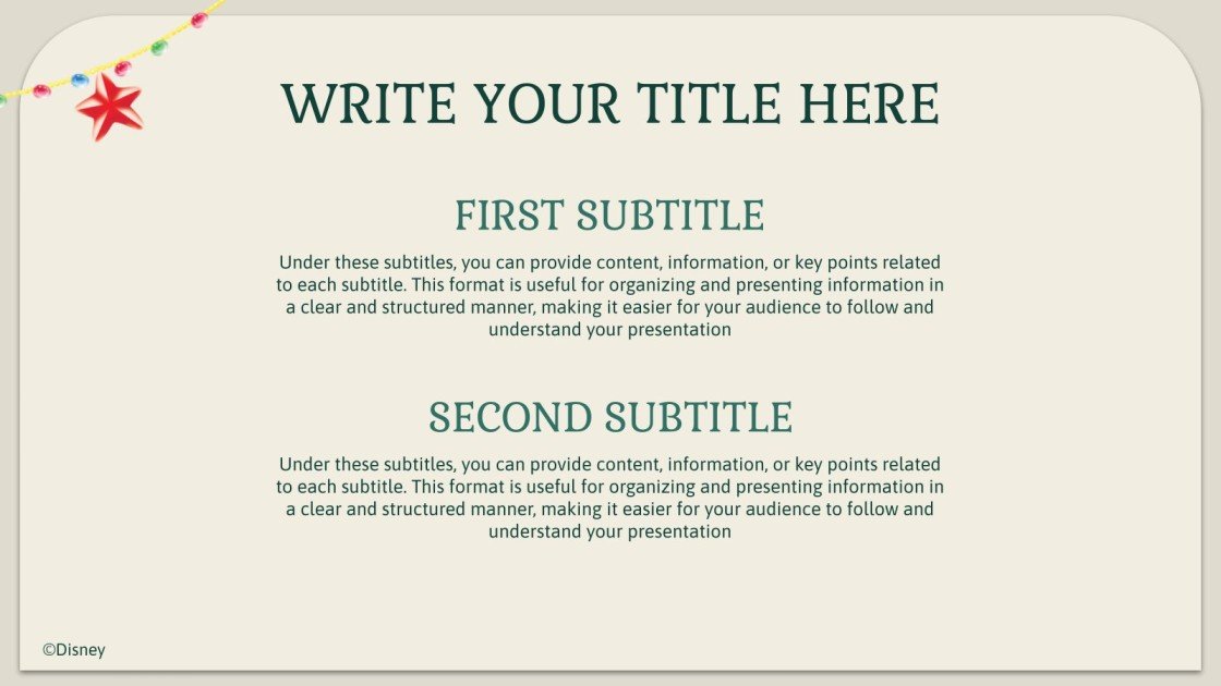 Christmas with Mickey Mouse Presentation