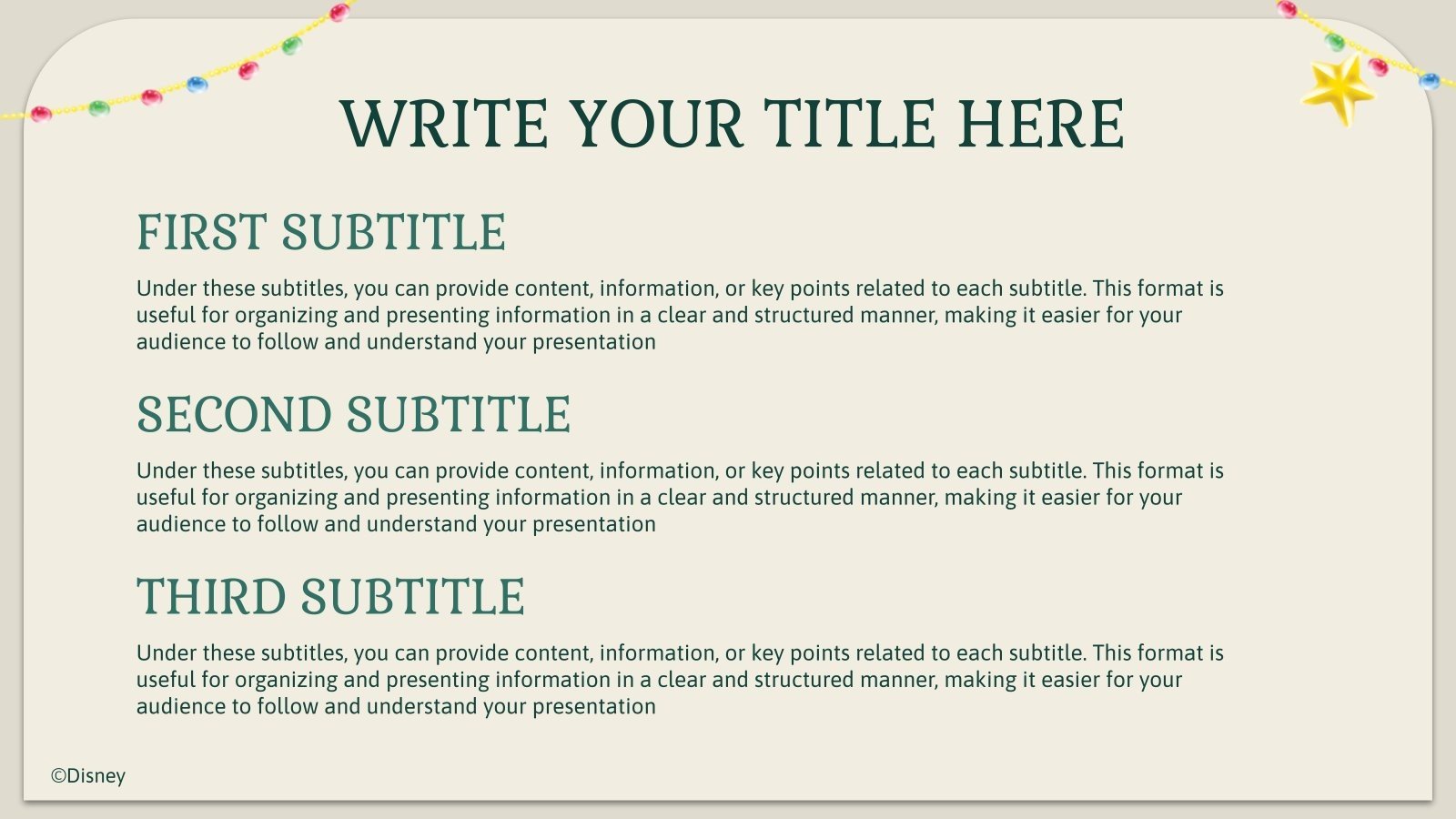 Christmas with Mickey Mouse Presentation