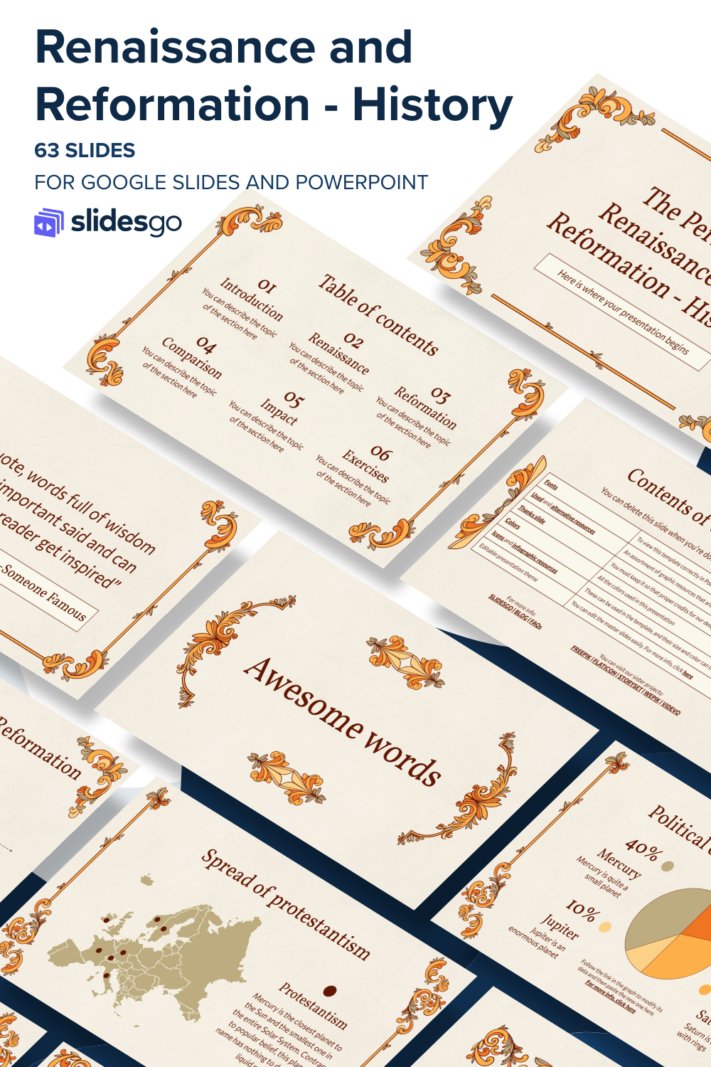 The Period of Renaissance and Reformation - 9th Grade