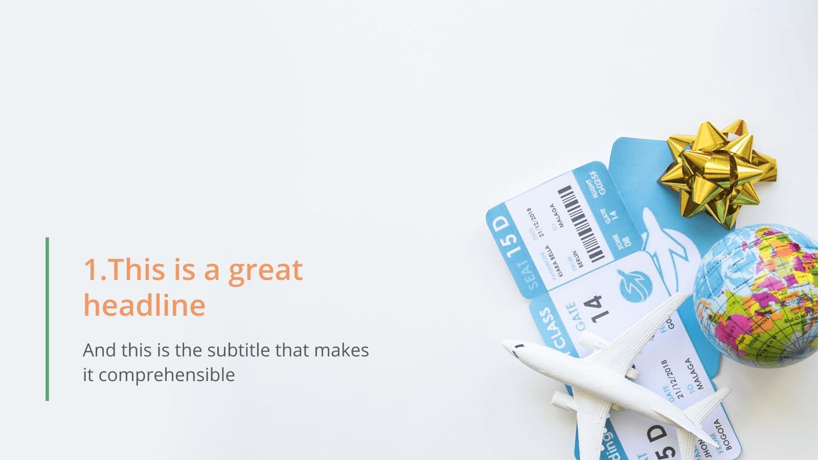 Simple Travel Google Slides and PowerPoint Template