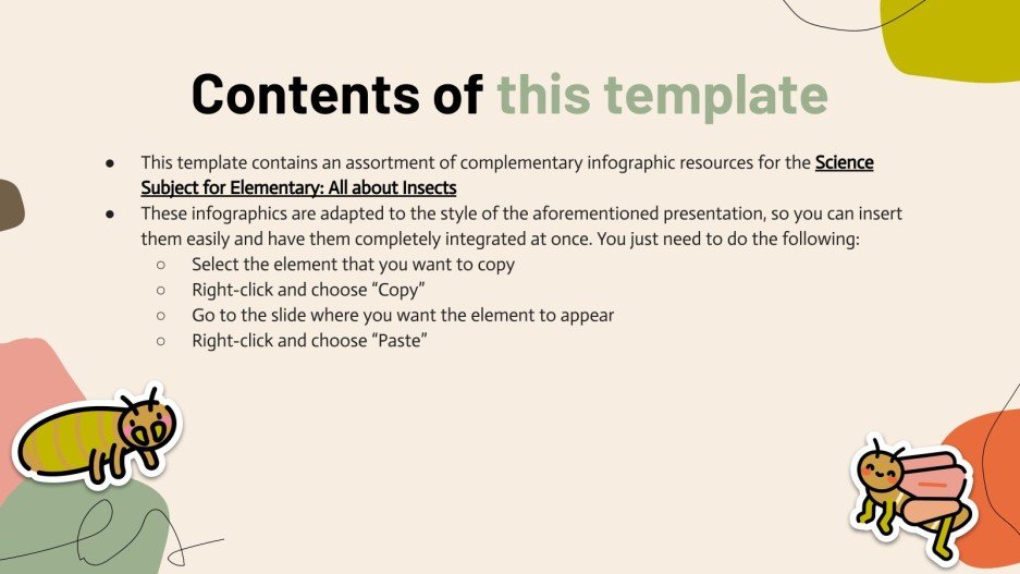 Science for Elementary: All about Insects Infographics