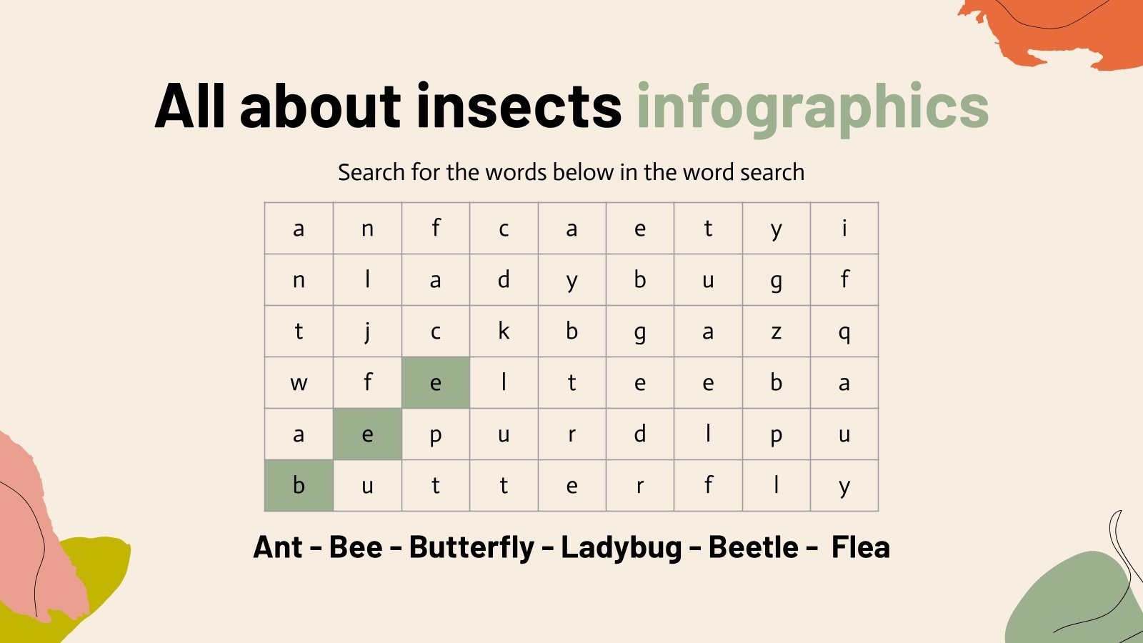 Science for Elementary: All about Insects Infographics