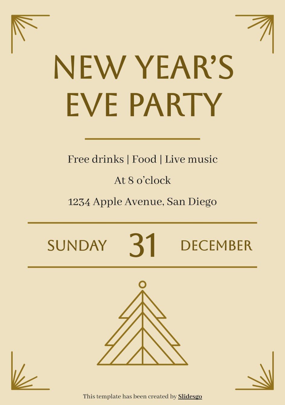 New Year's Eve Party Invitation Template