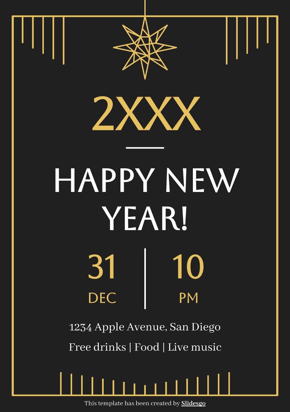 New Year's Eve Party Invitation Template