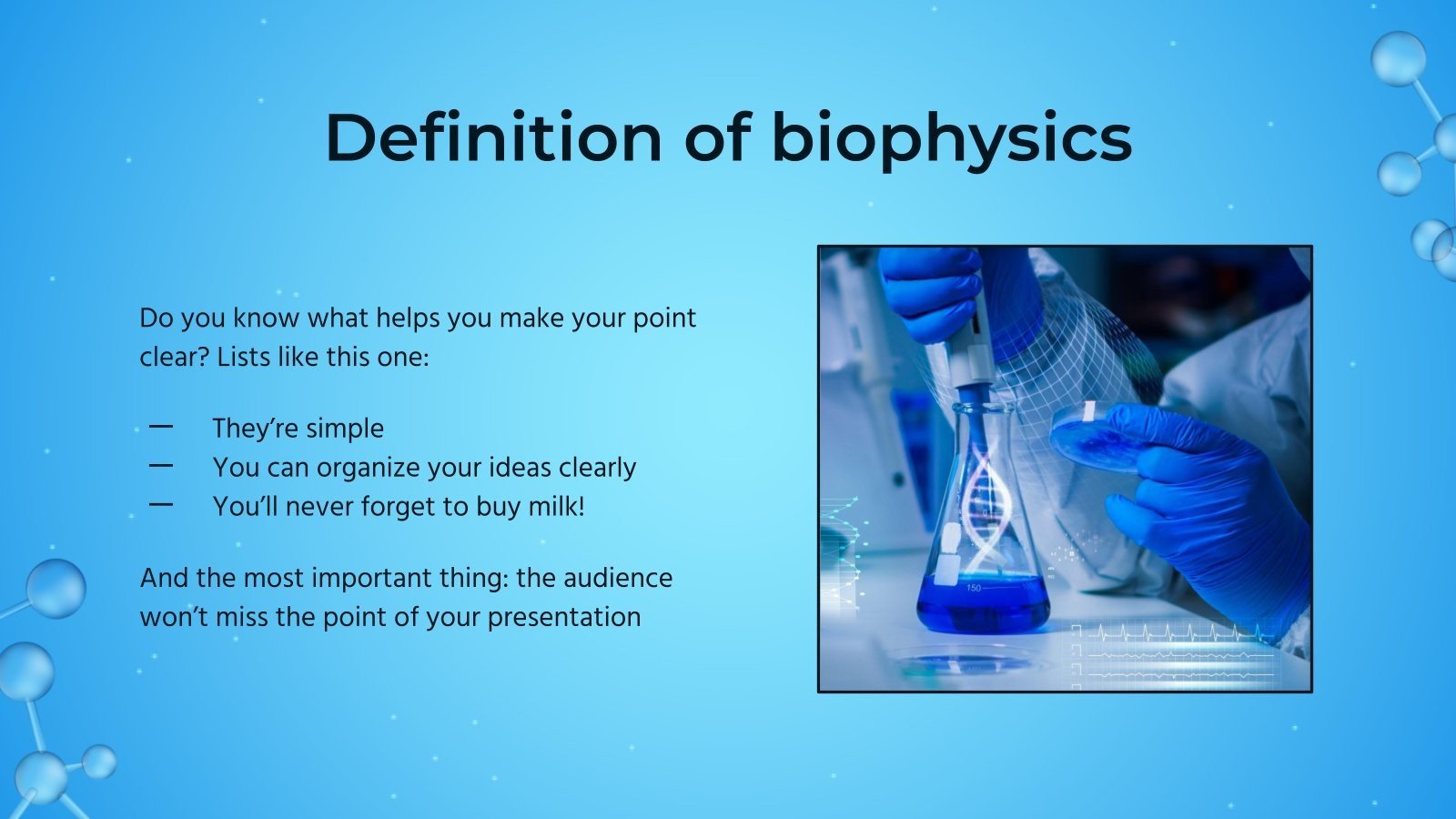 Physics Major for College: Biophysics Presentation