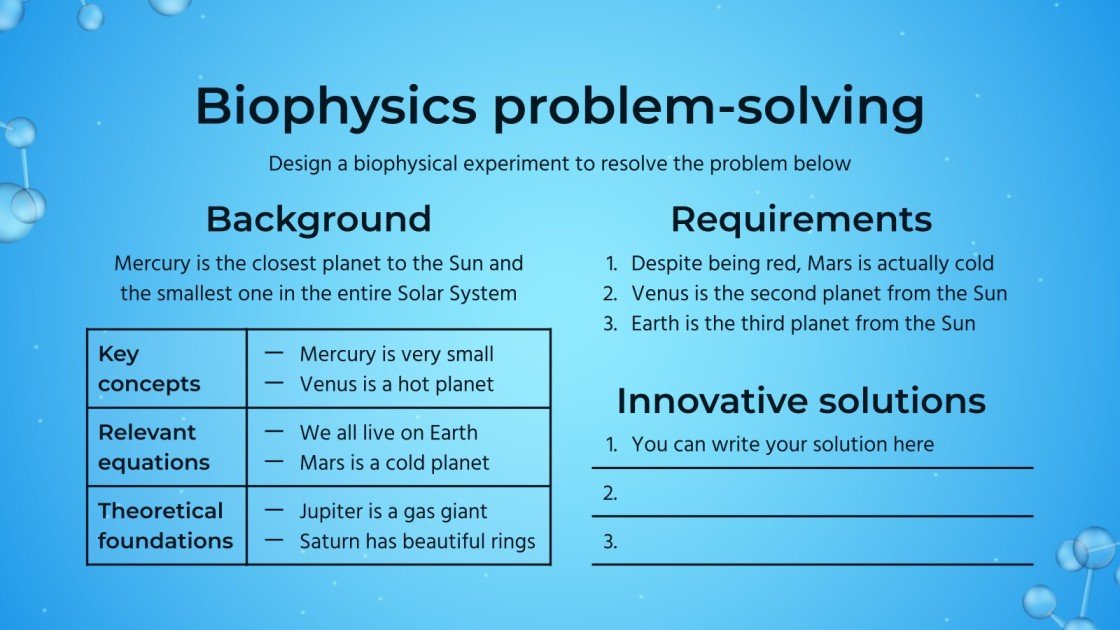 Physics Major for College: Biophysics Presentation