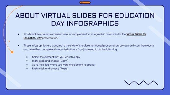 Virtual Slides for Education Day Infographics