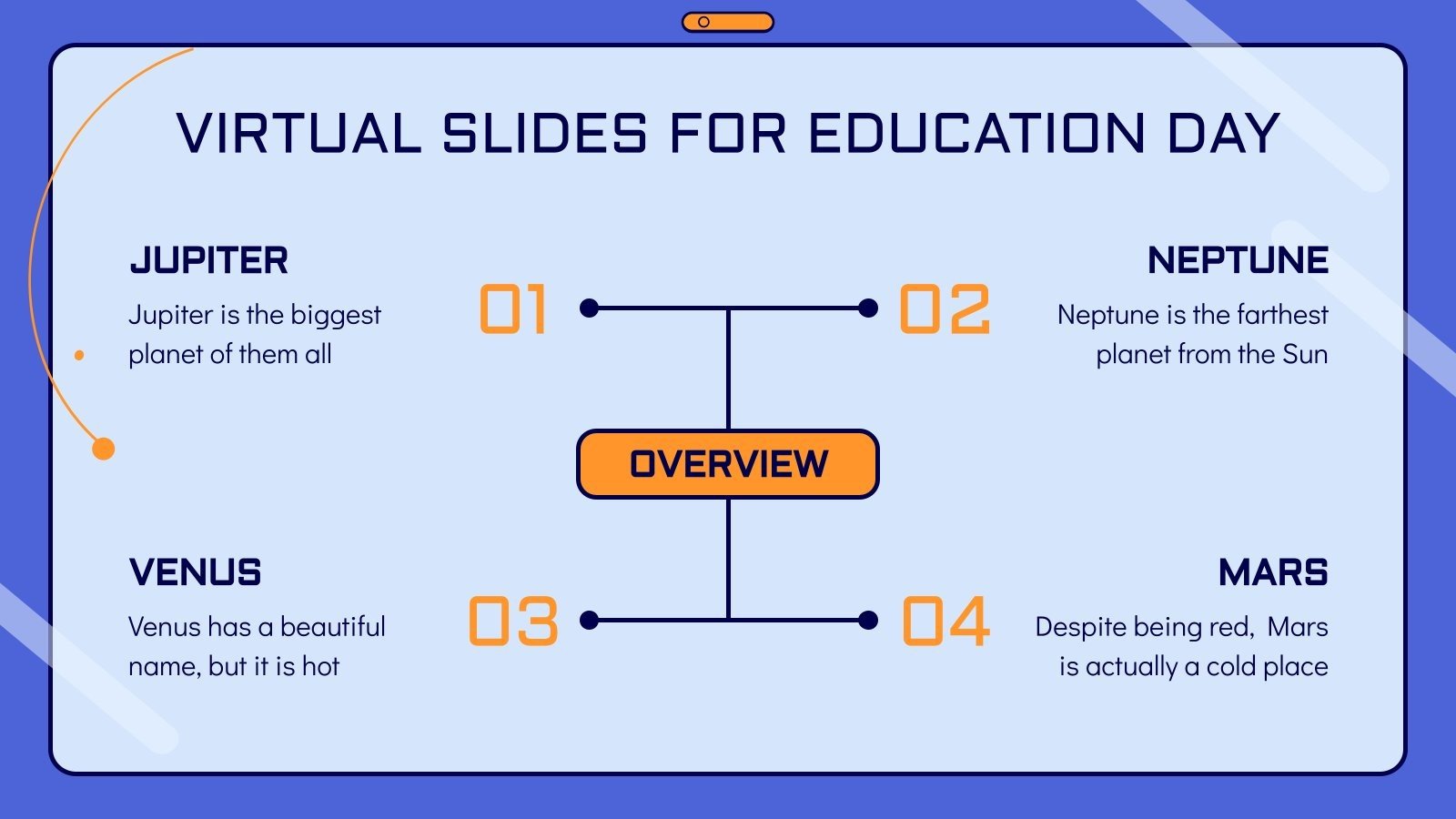 Virtual Slides for Education Day Infographics