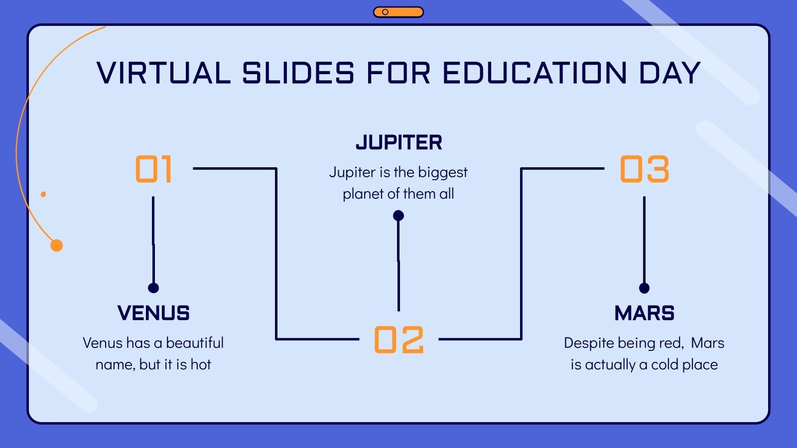 Virtual Slides for Education Day Infographics