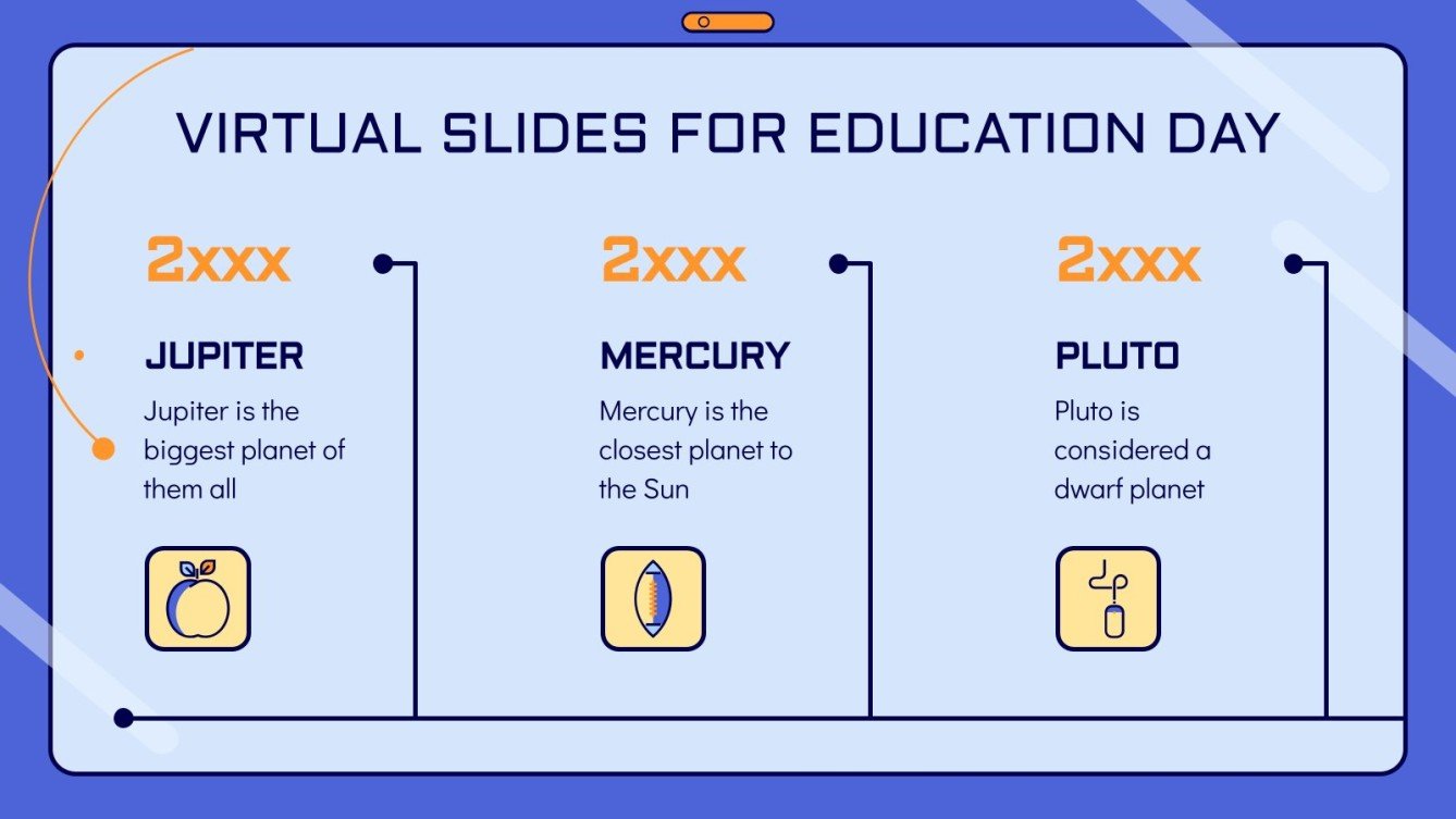 Virtual Slides for Education Day Infographics